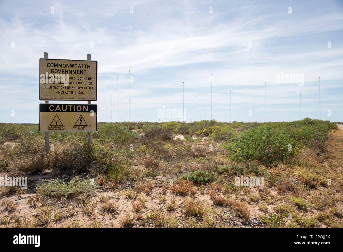A general view of the Harold E Holt Naval Communication Station near ...