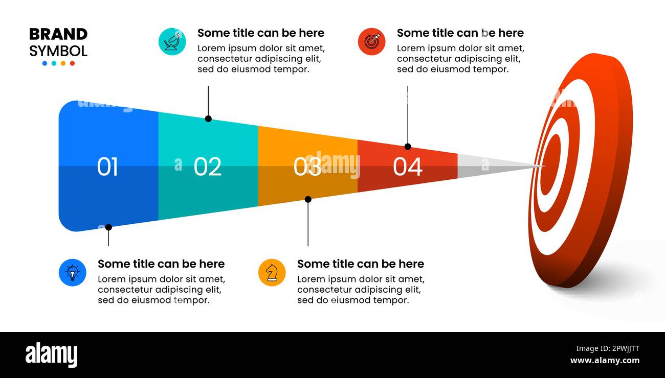 Infographic template with icons and 4 options or steps. Goal. Can be ...