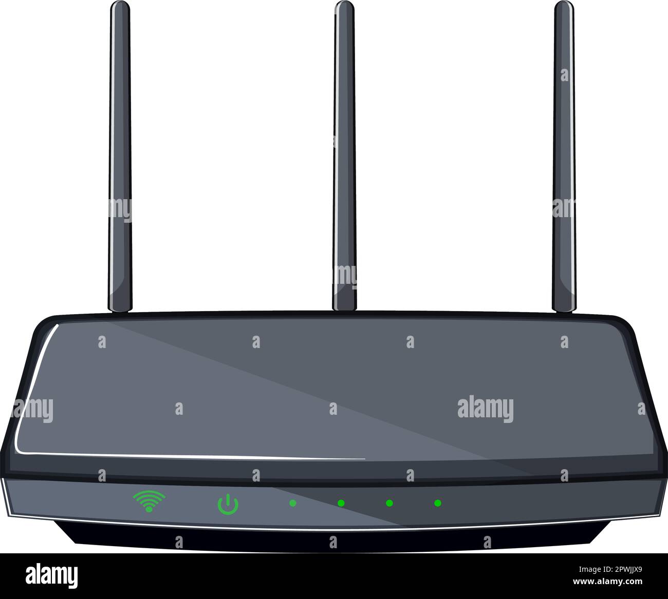 network dsl modem cartoon. wireless internet, wifi hub network dsl ...