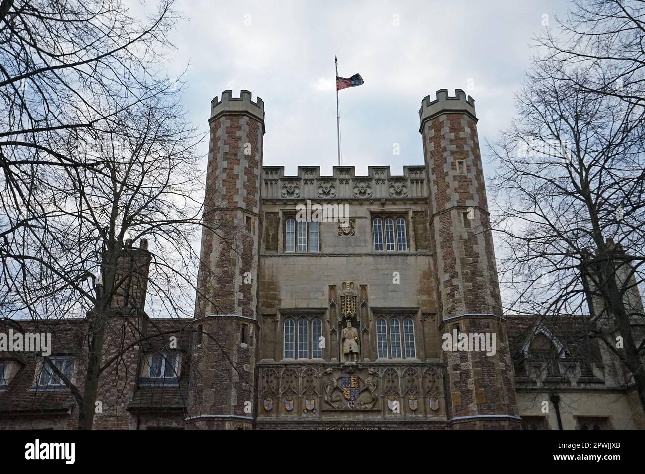 Exterior European architecture and building design of Trinity college ...