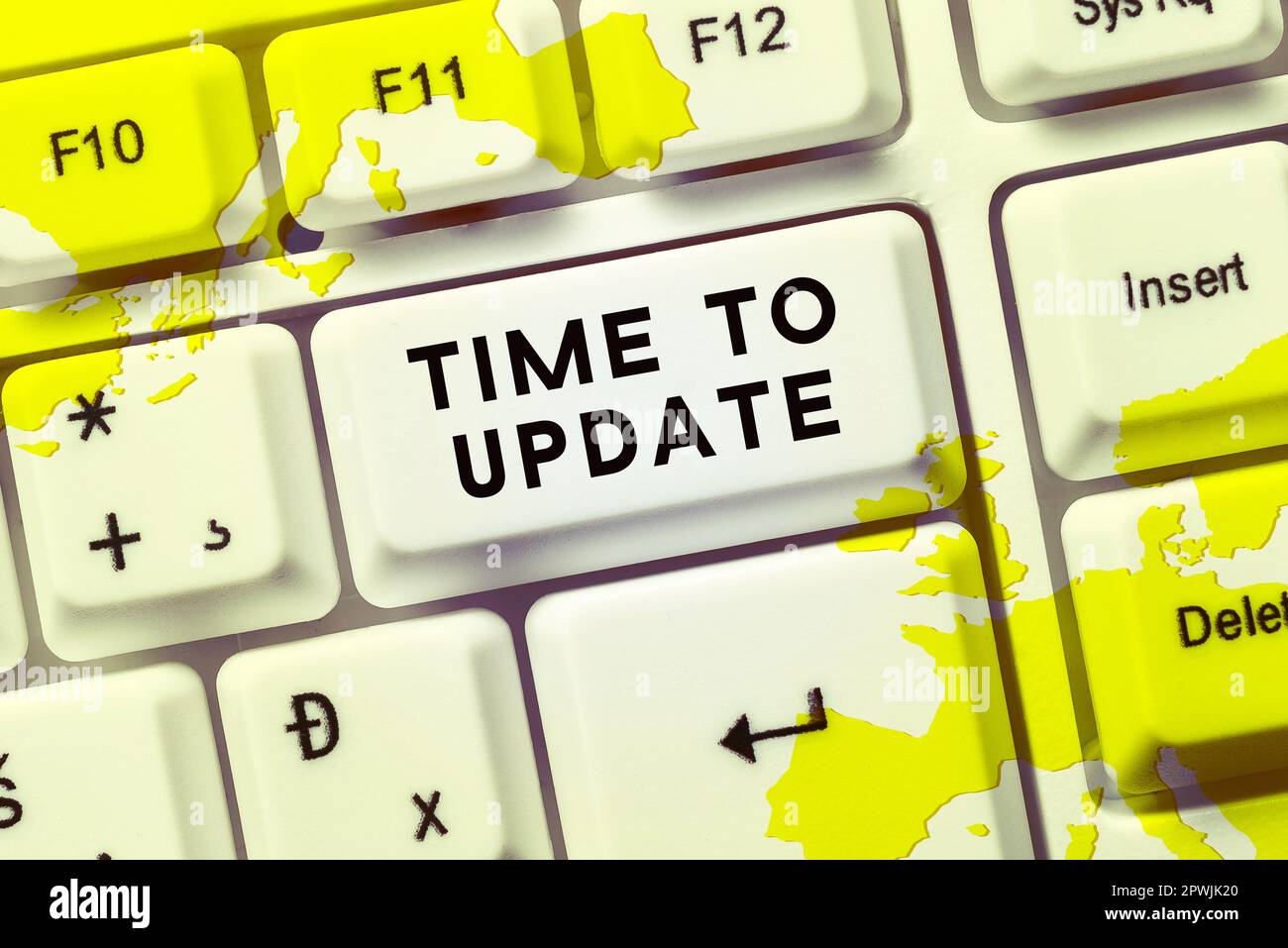 Conceptual caption Time To Update, Business overview The latest ...