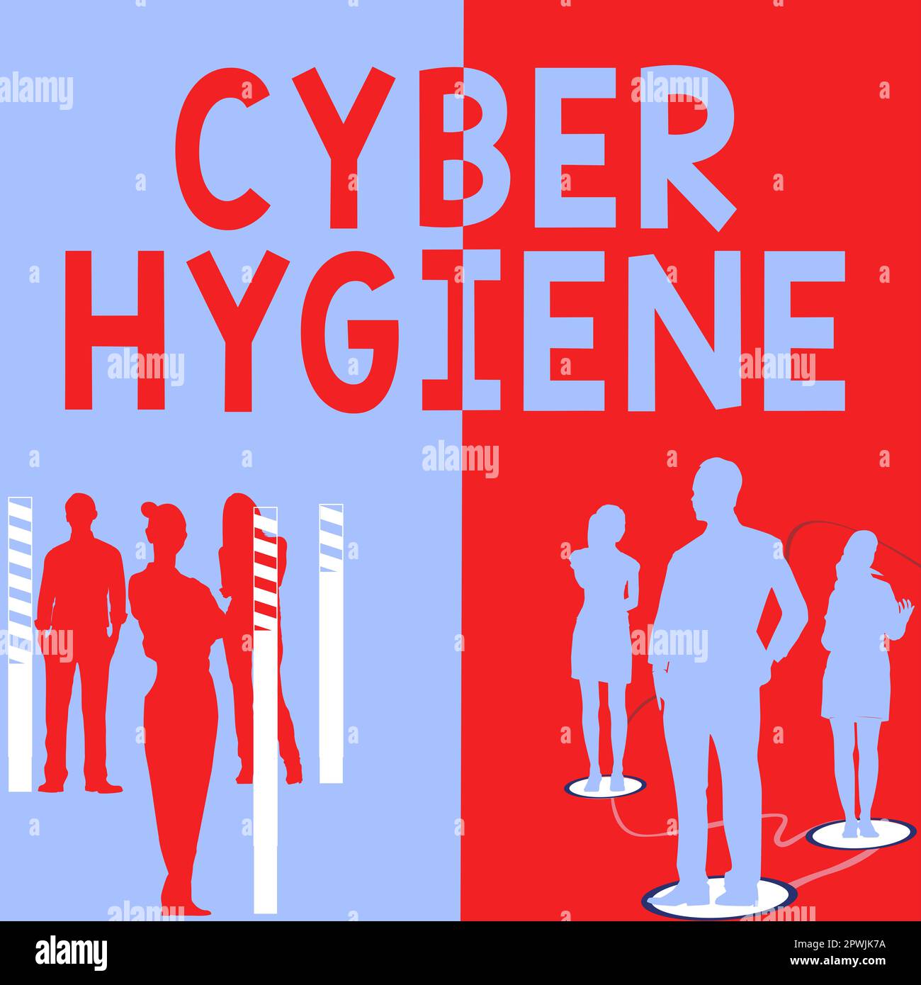 Writing displaying text Cyber Hygiene, Word for steps that computer users take to improve their ...