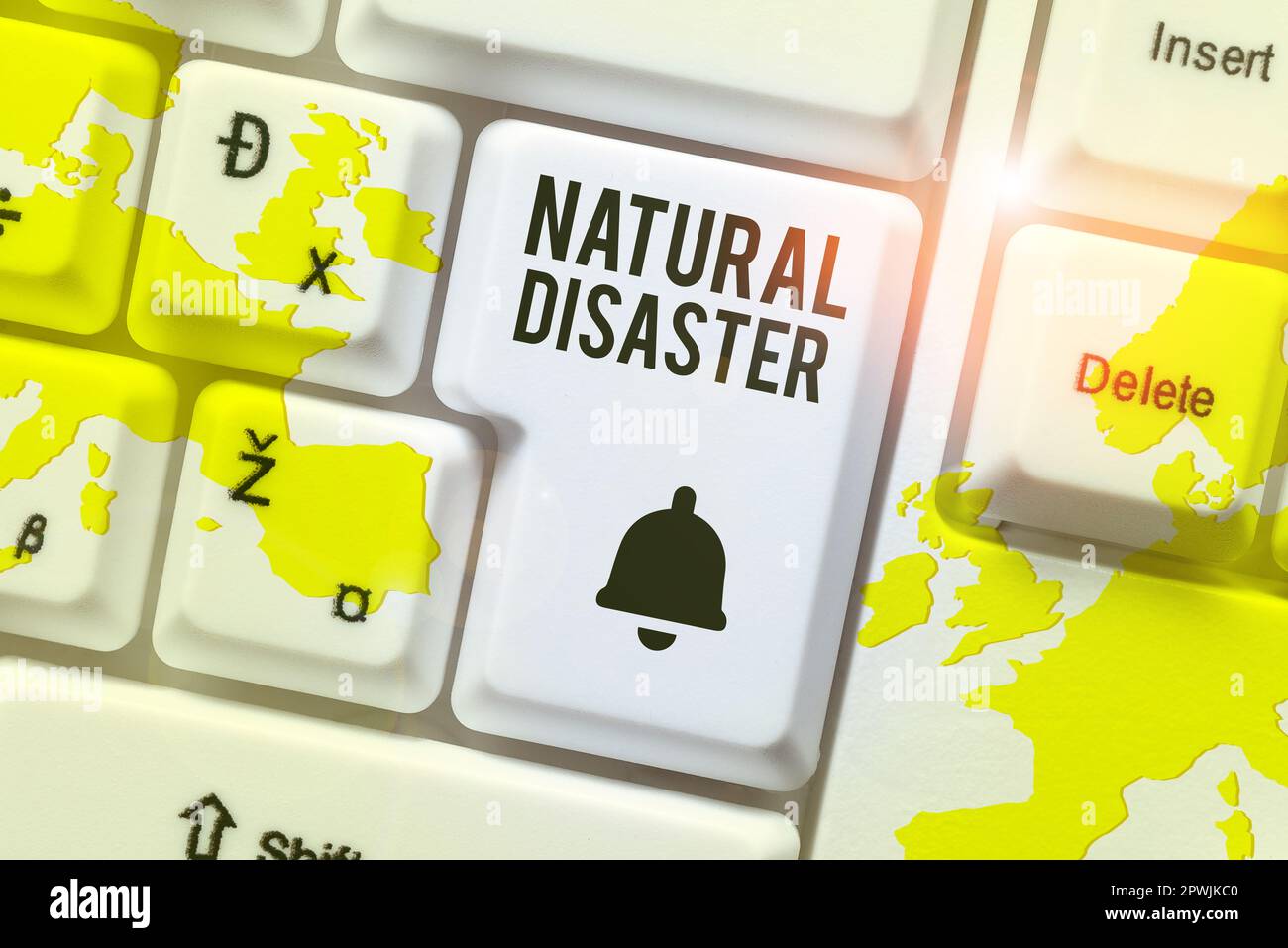 Sign displaying Natural Disaster, Business overview occurring in the ...