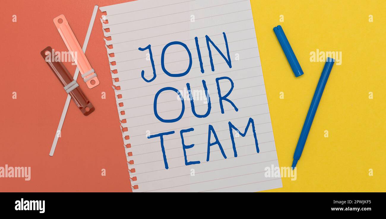 Inspiration showing sign Join Our Team, Business approach Allied ...