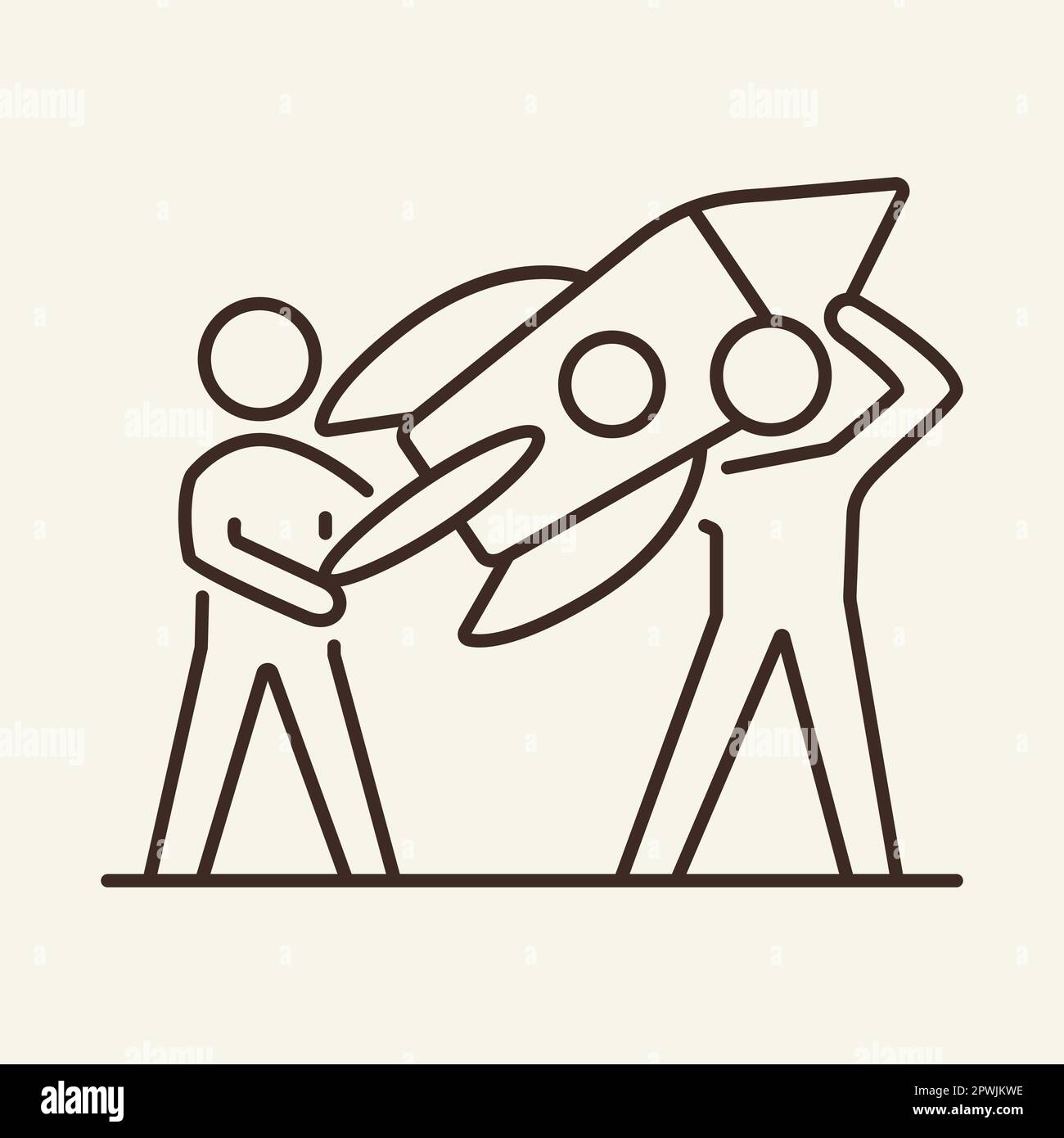 Rocket launch preparation Stock Vector Images - Alamy