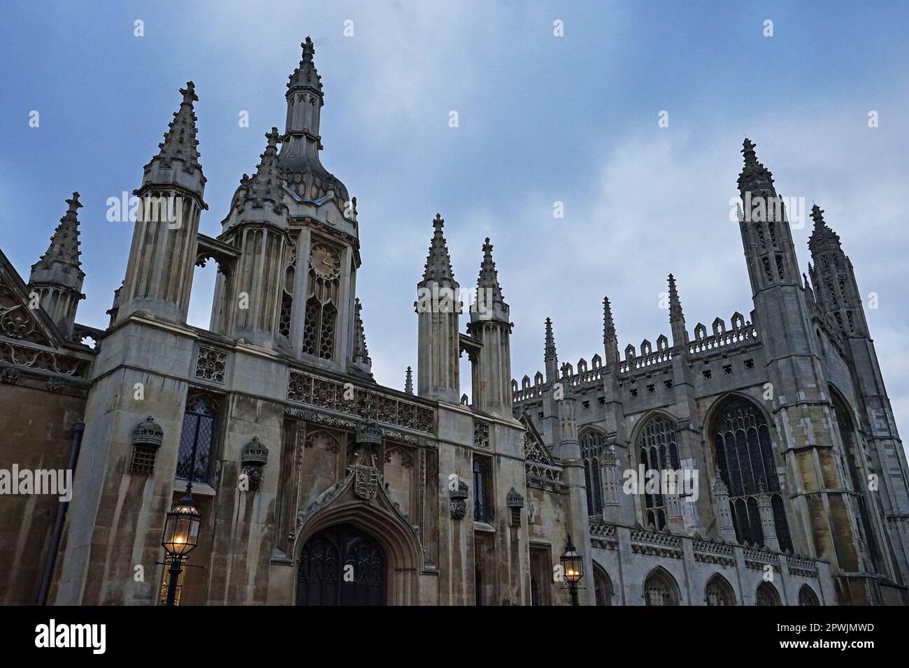 Exterior architecture and European design of Oxford building- England ...