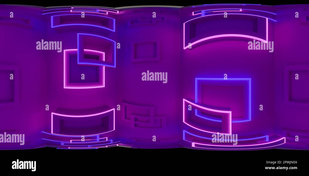 3d illustration, 3d rendering, vr 360 panorama abstract images of the ...