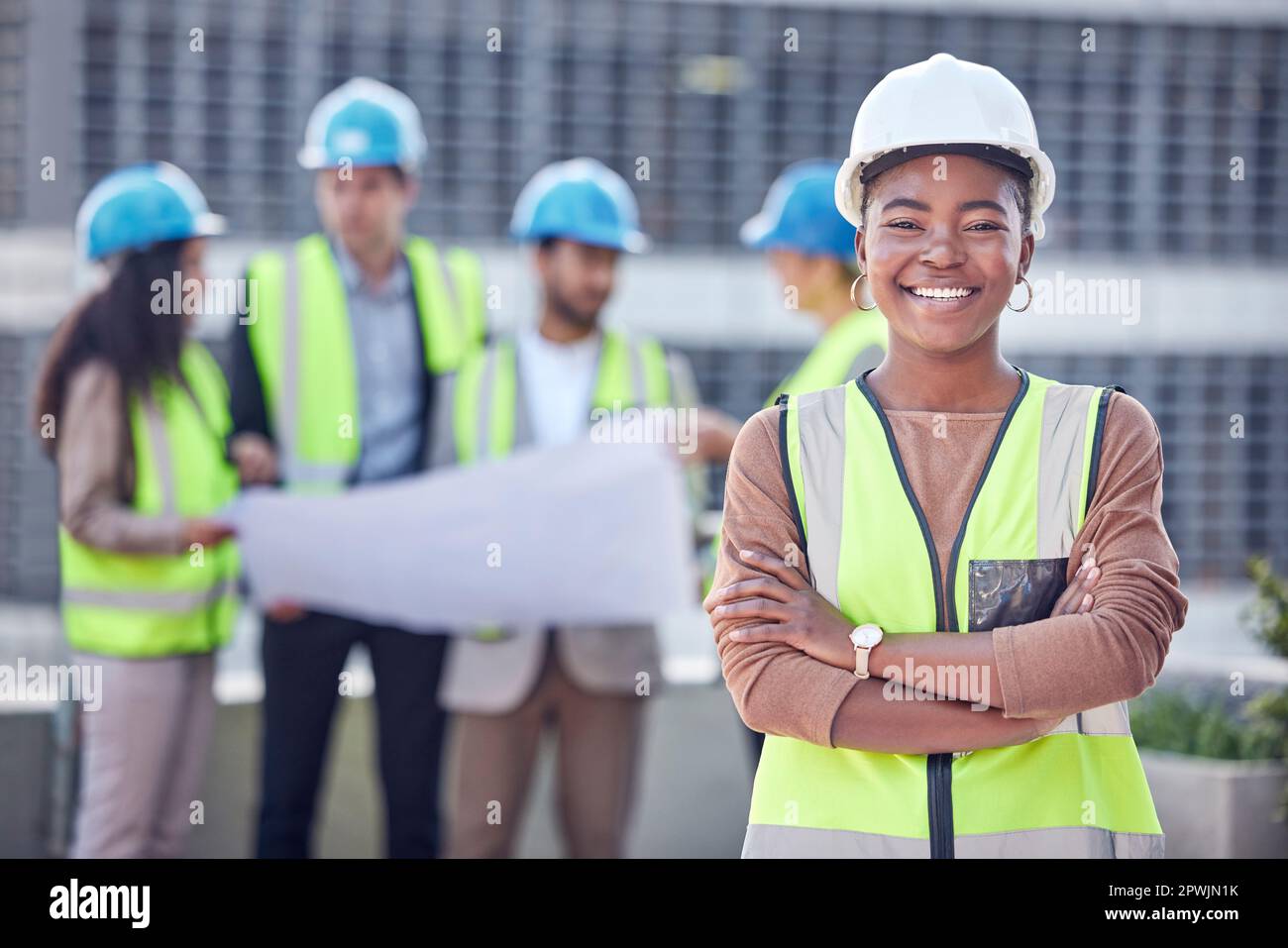 My teams got it covered. Cropped portrait of an attractive female ...
