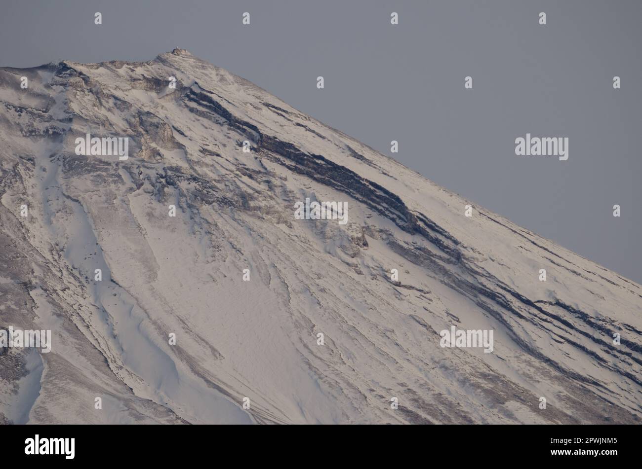 Mount Fuji covered by snow. Fuji-Hakone-Izu National Park. Honshu ...