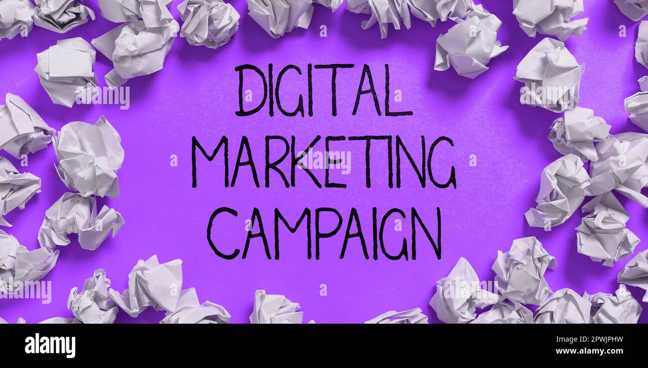 Writing displaying text Digital Marketing Campaign, Business approach ...