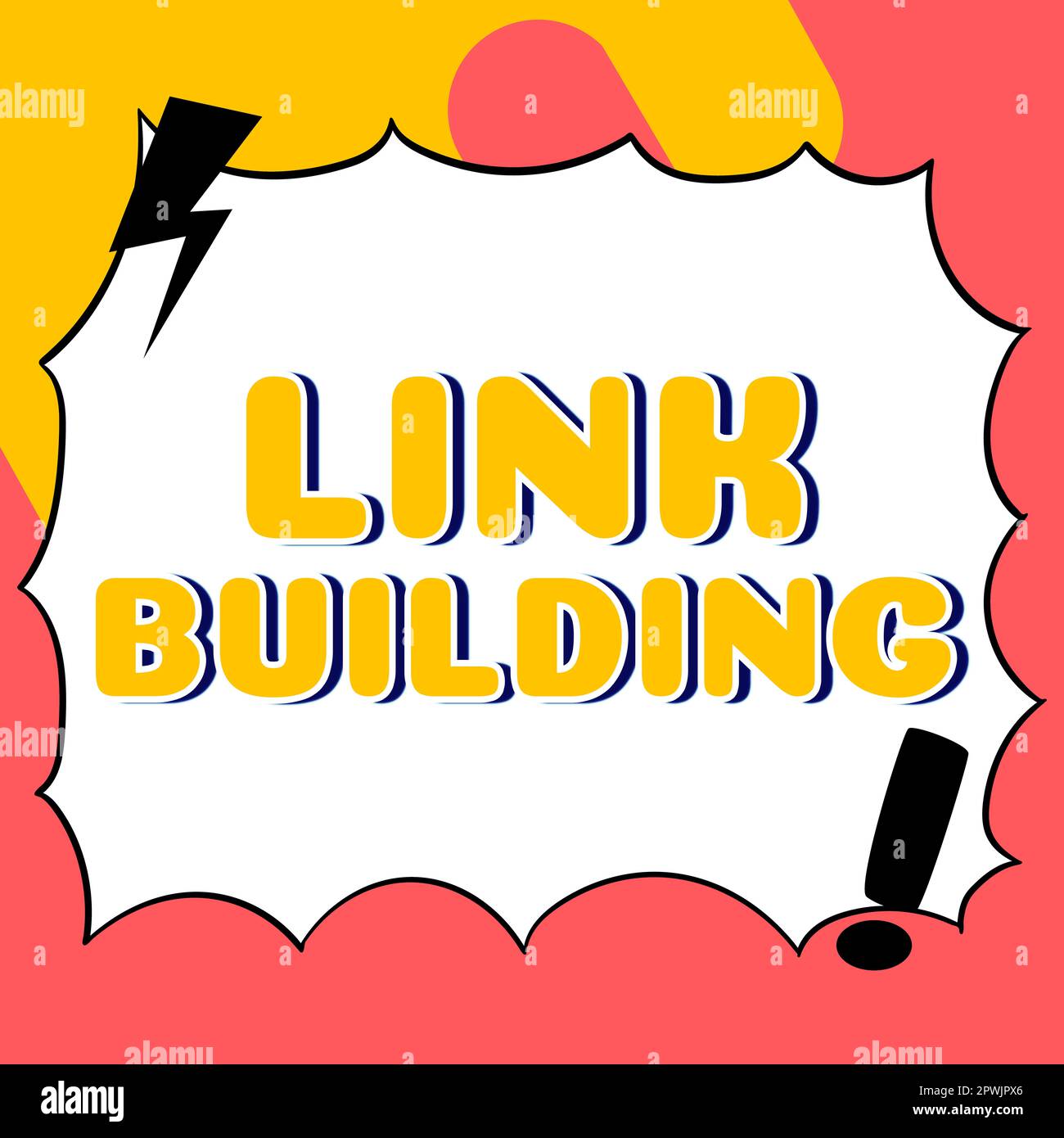 Sign displaying Link Building, Business approach SEO Term Exchange ...
