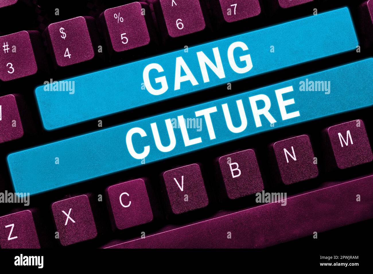 Conceptual caption Gang Culture, Business overview particular ...