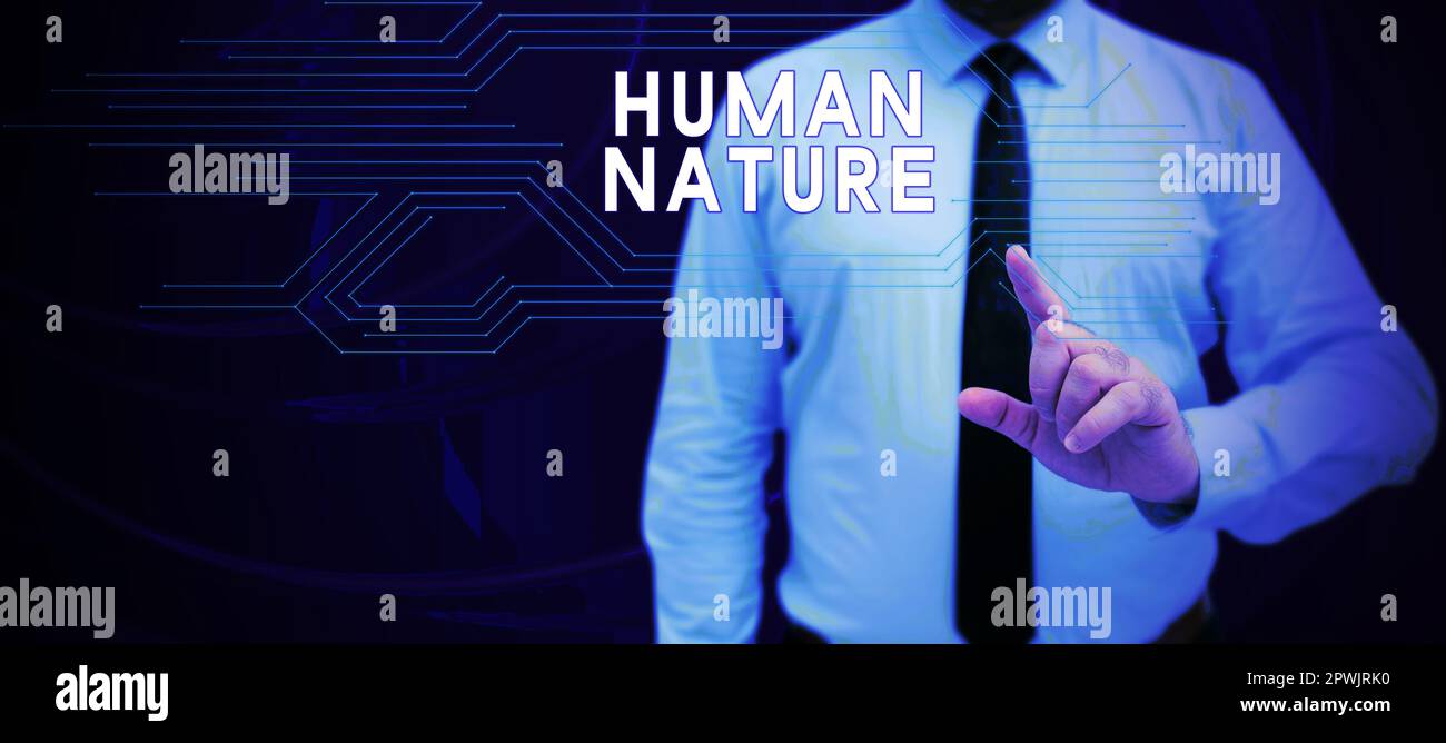 Conceptual display Human Nature, Business idea psychological ...