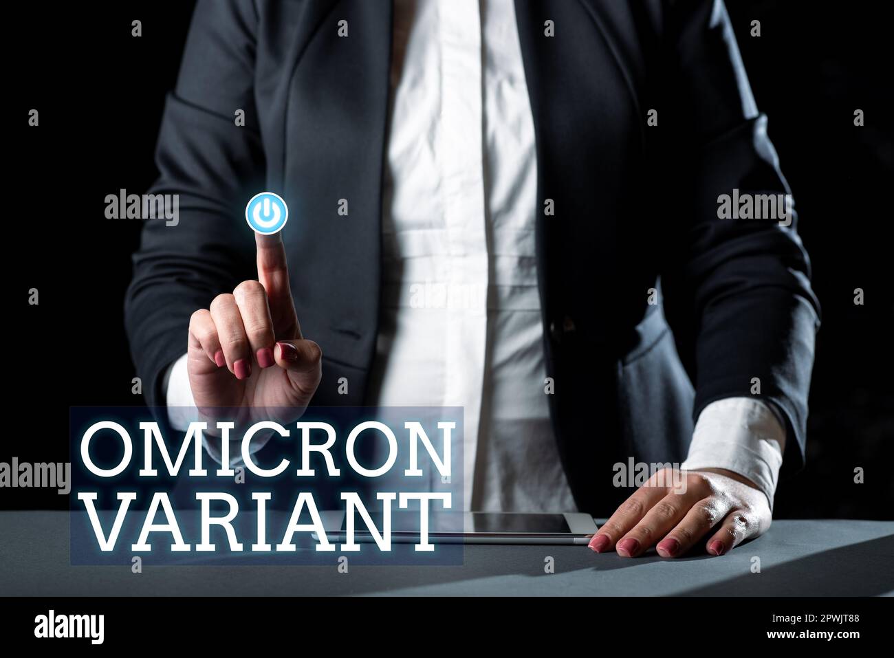 Inspiration showing sign Omicron Variant, Concept meaning mild to ...