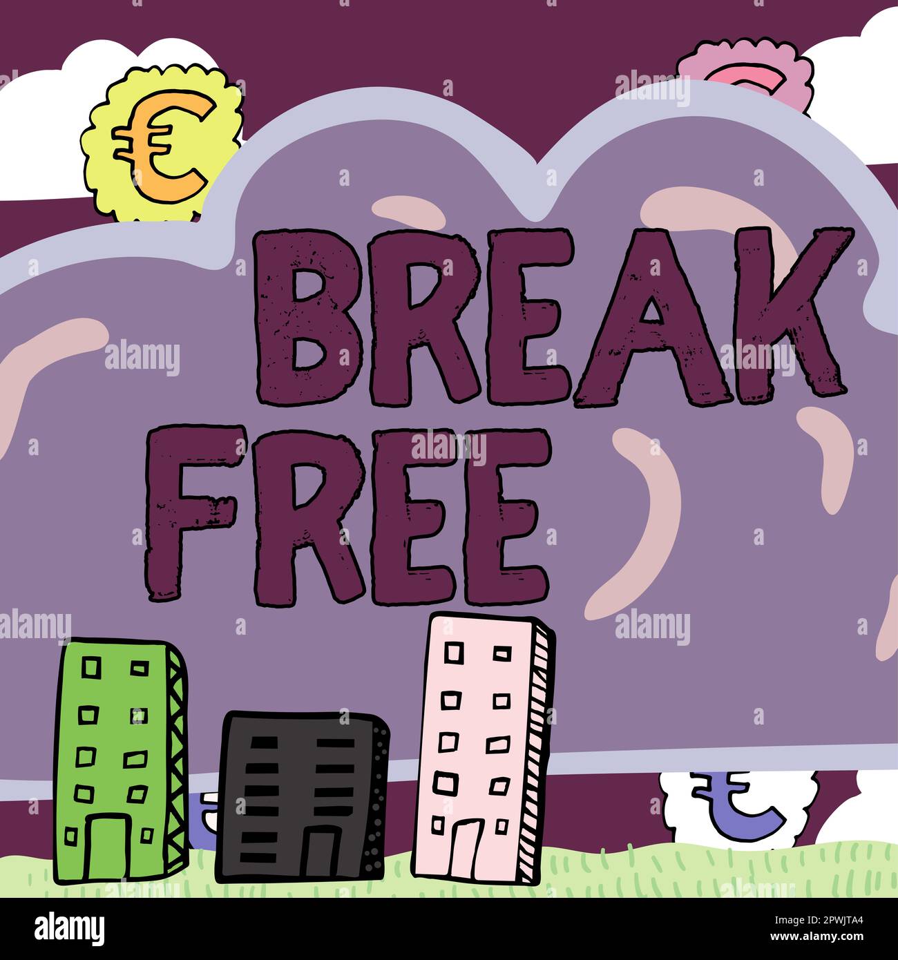 Inspiration showing sign Break Free, Word Written on another way of ...