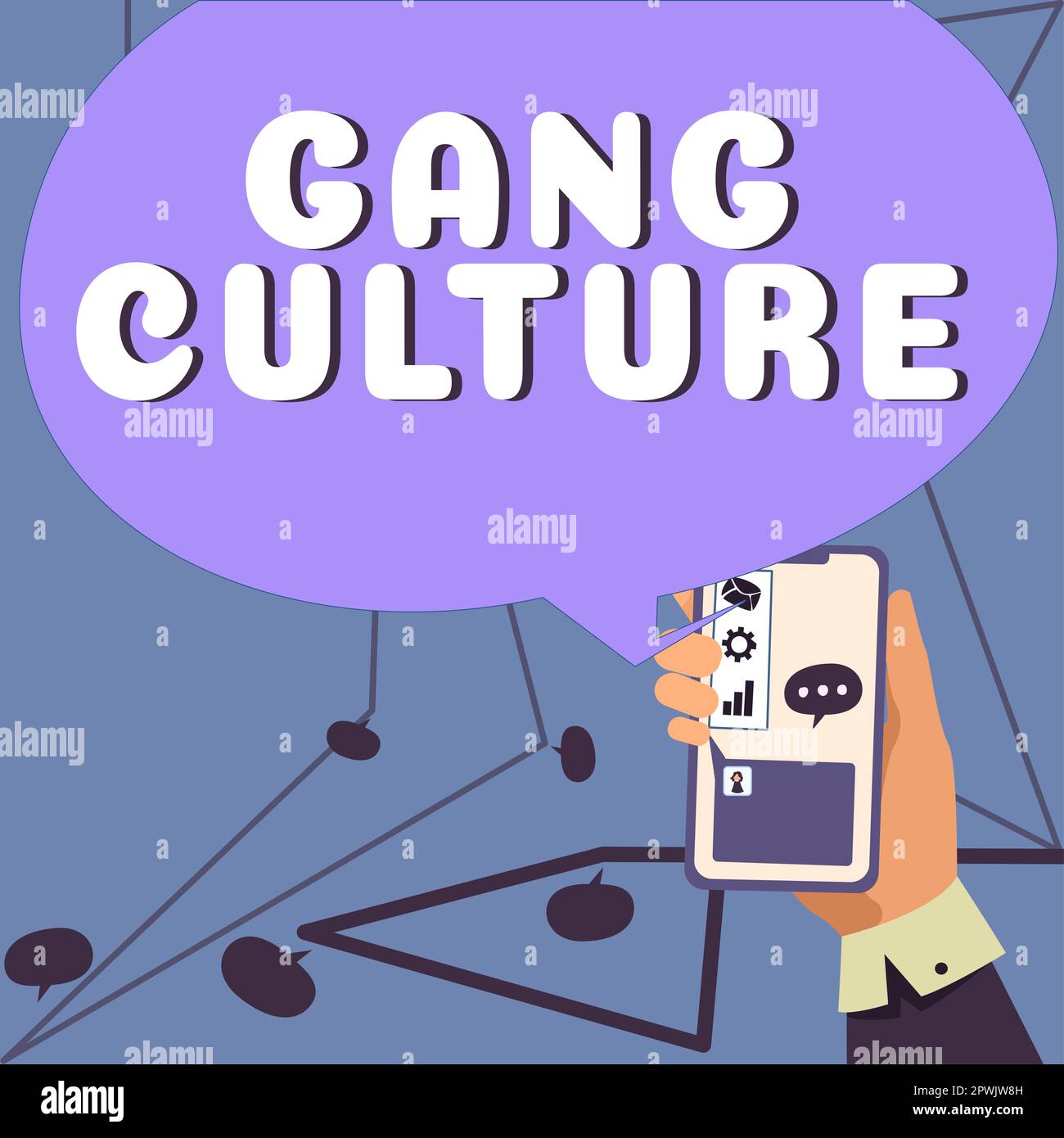 Conceptual display Gang Culture, Word Written on particular ...