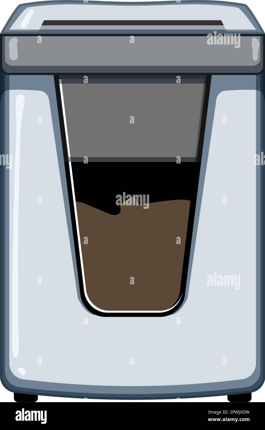 business cut shredder cartoon. office information, paperwork document ...