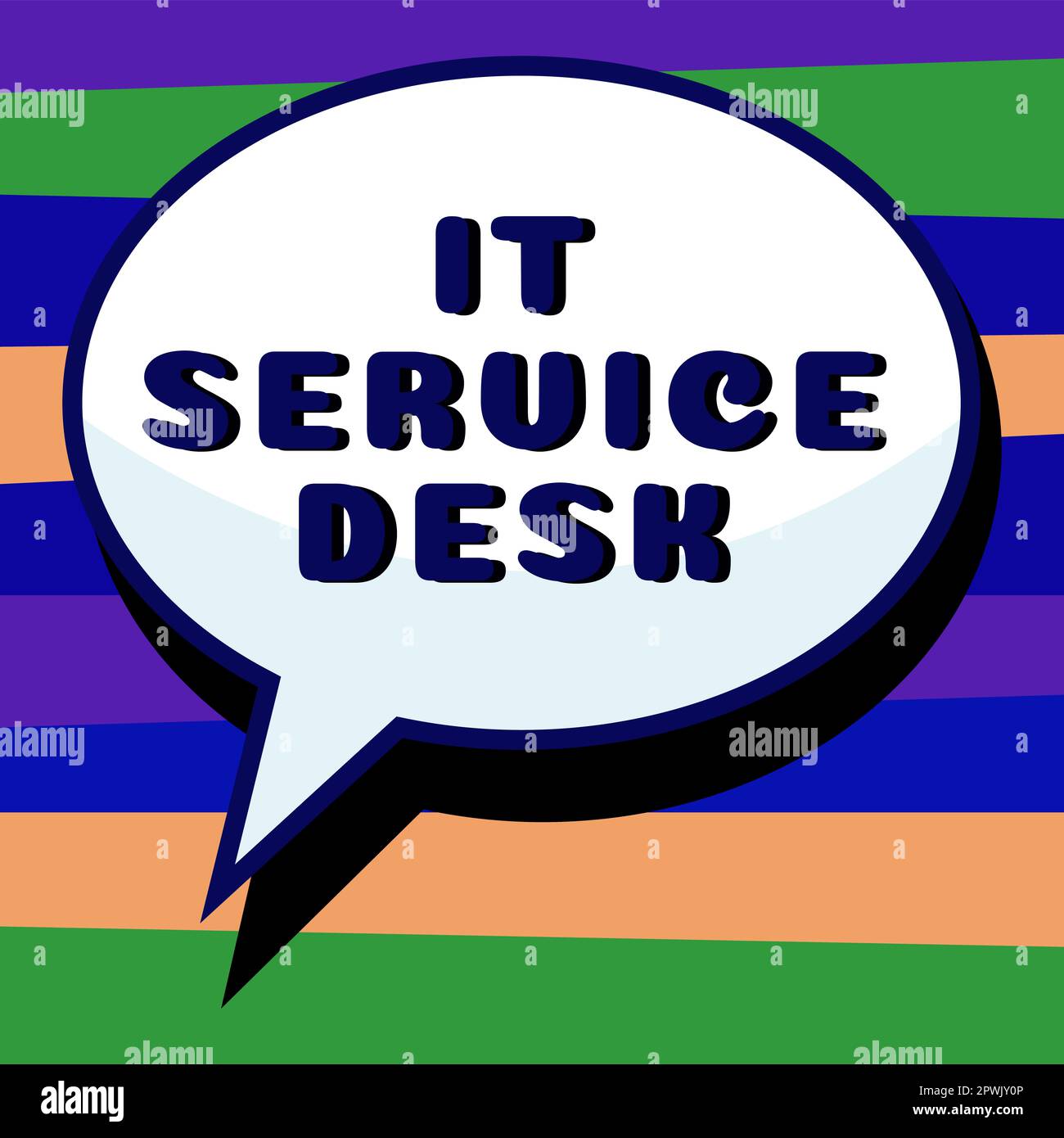 Hand writing sign It Service Desk, Concept meaning Technological ...