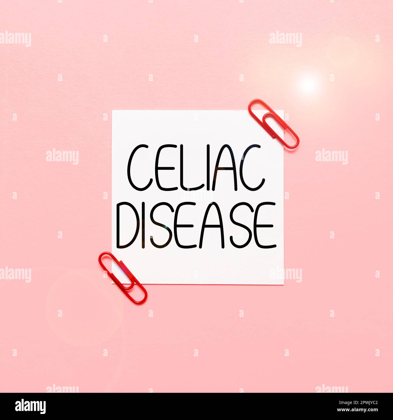 Hand writing sign Celiac Disease, Business approach Small intestine is ...
