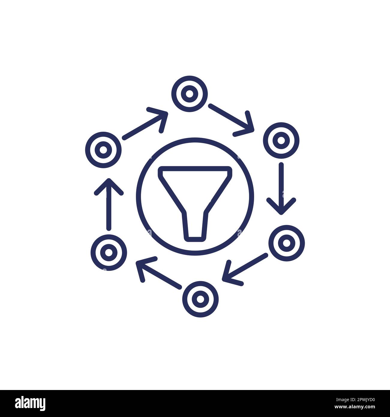 Data filtering process line icon Stock Vector Image & Art - Alamy Data filtering process line icon Stock Vector Image & Art - Alamy