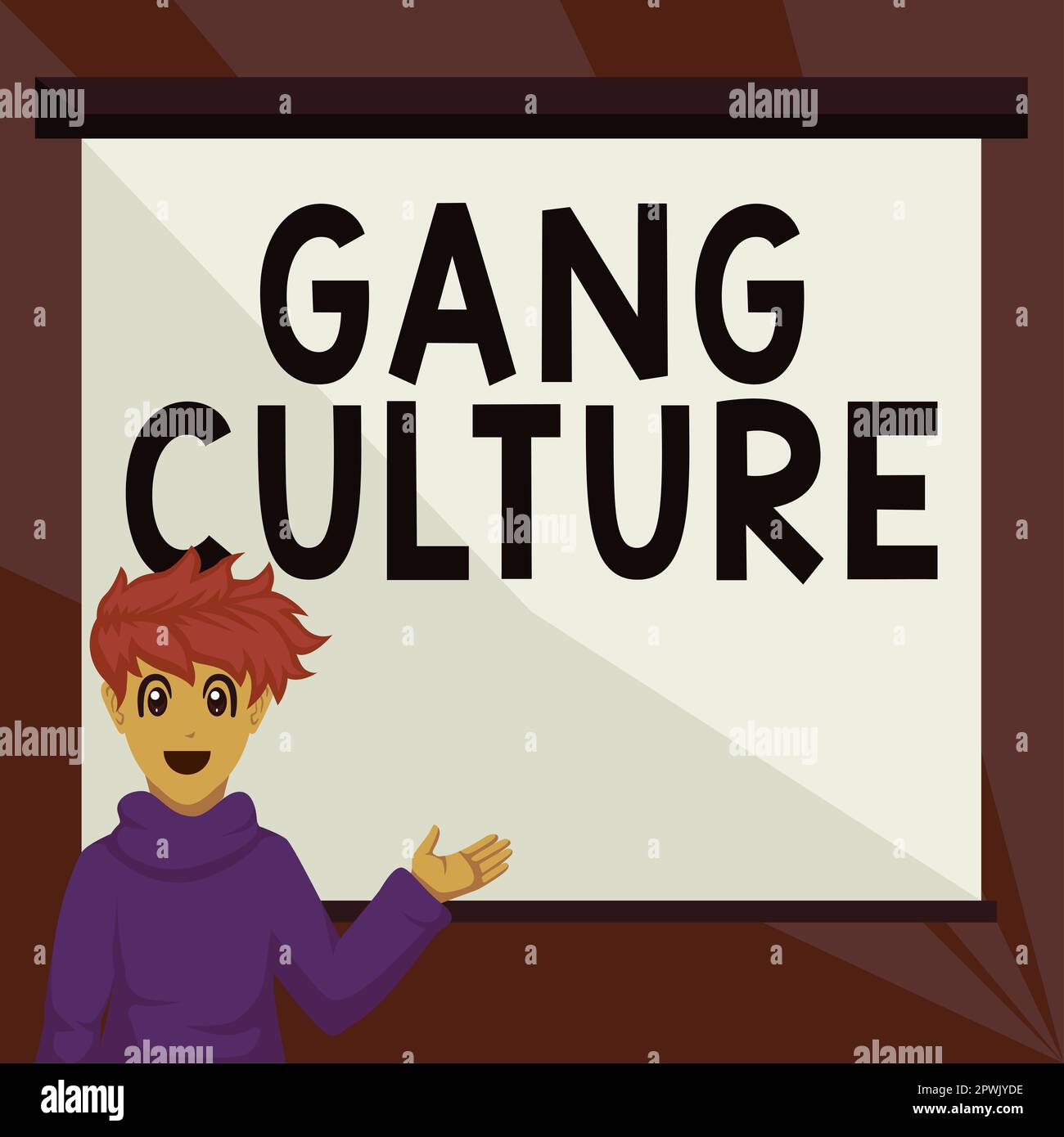 Hand writing sign Gang Culture, Conceptual photo particular ...