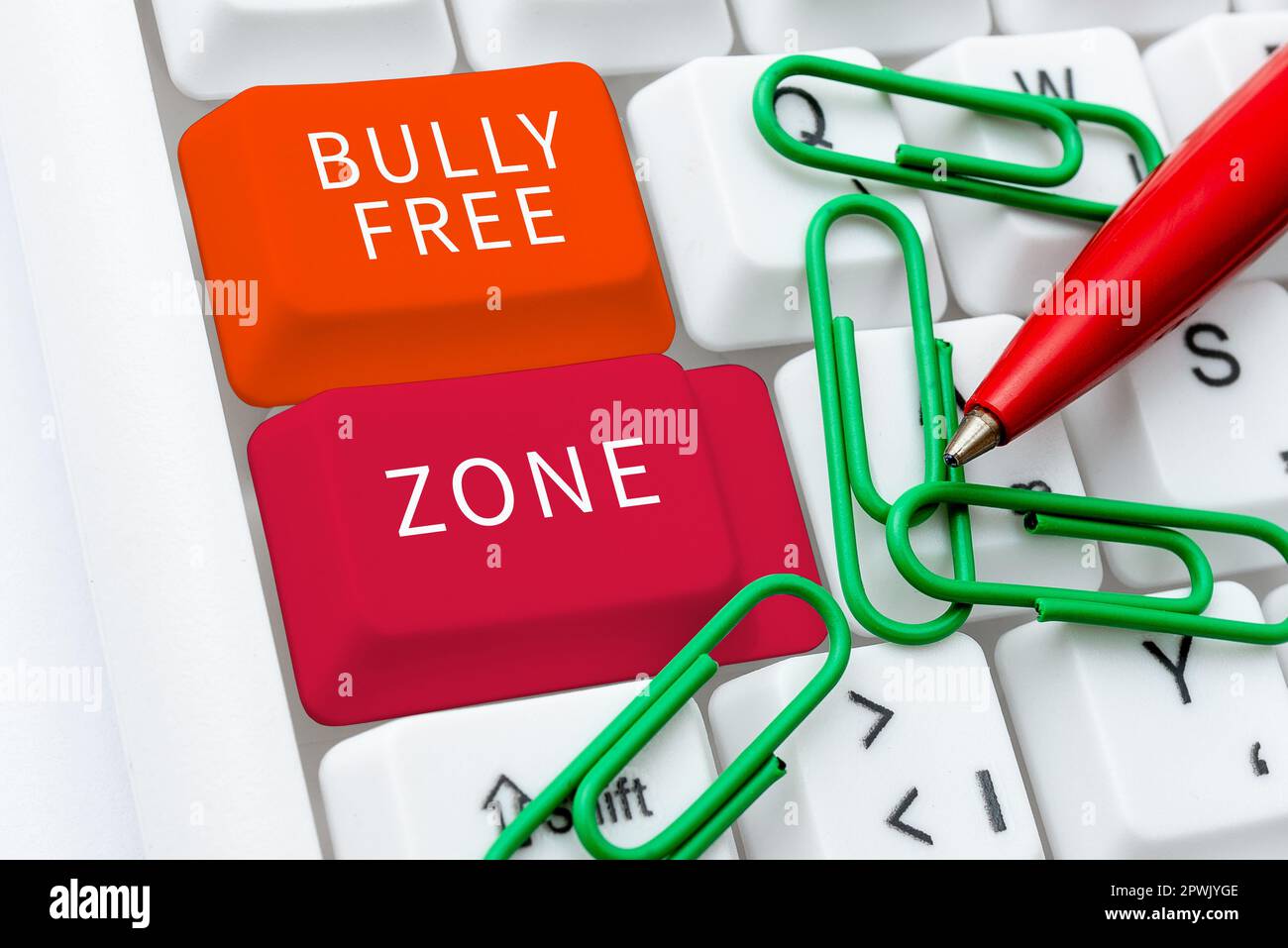Inspiration showing sign Bully Free Zone, Concept meaning Be respectful ...