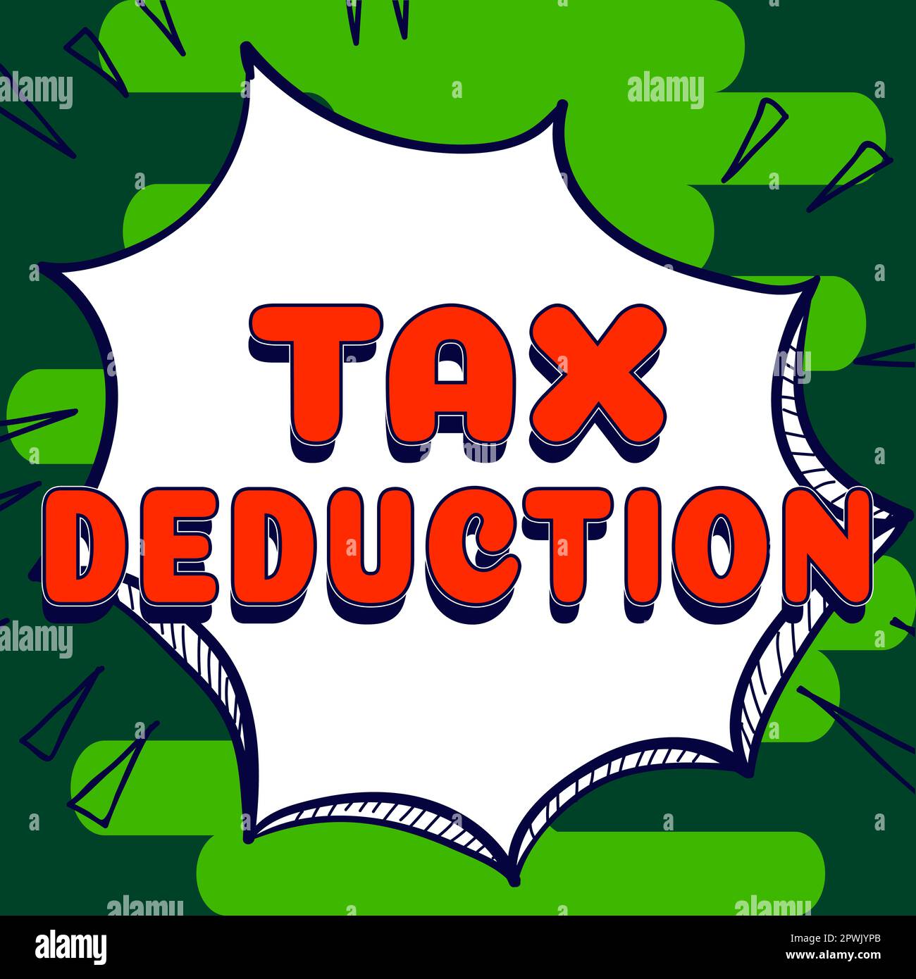 Sign displaying Tax Deduction, Internet Concept amount subtracted from ...