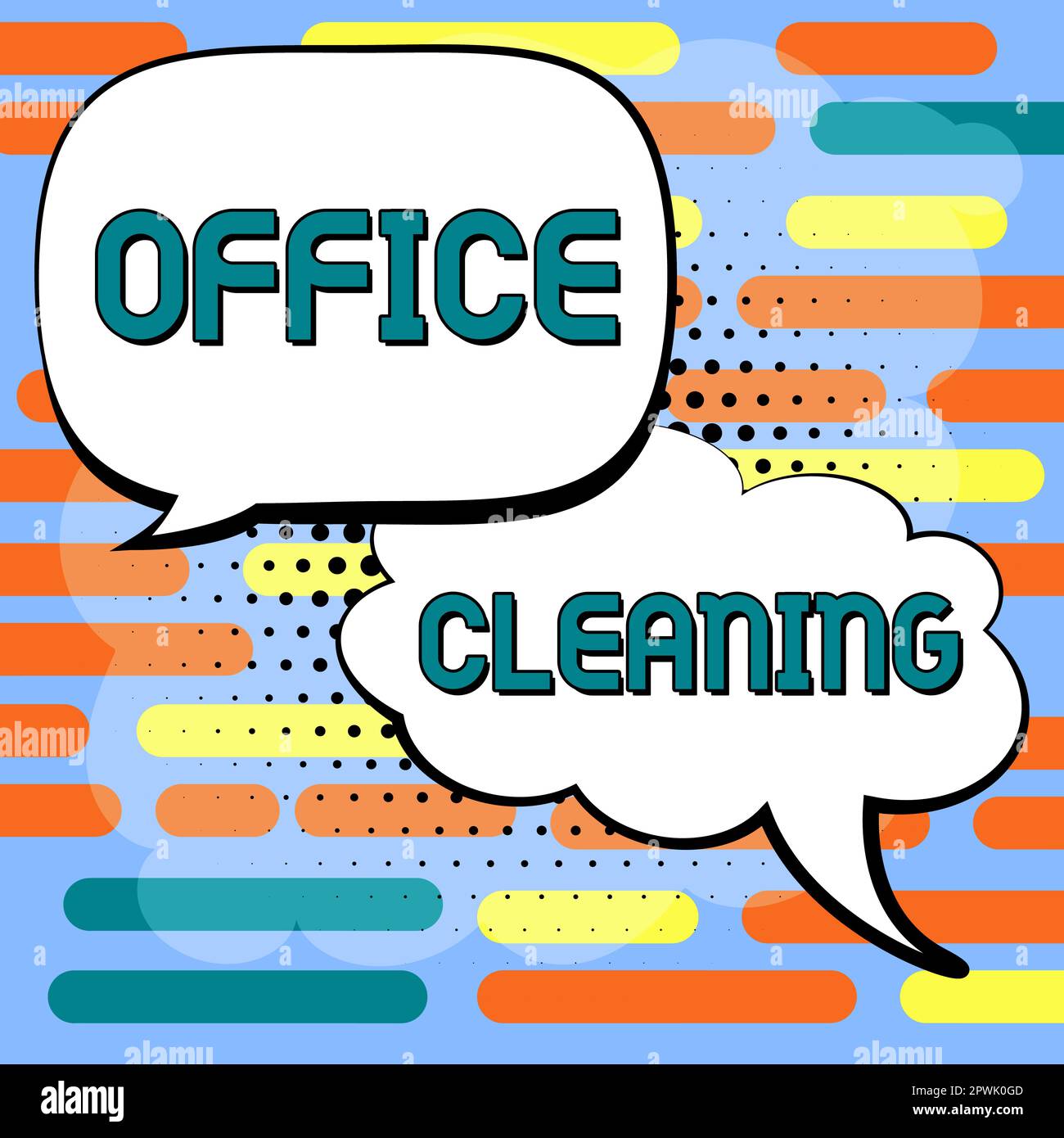 Writing displaying text Office Cleaning, Business overview the action ...