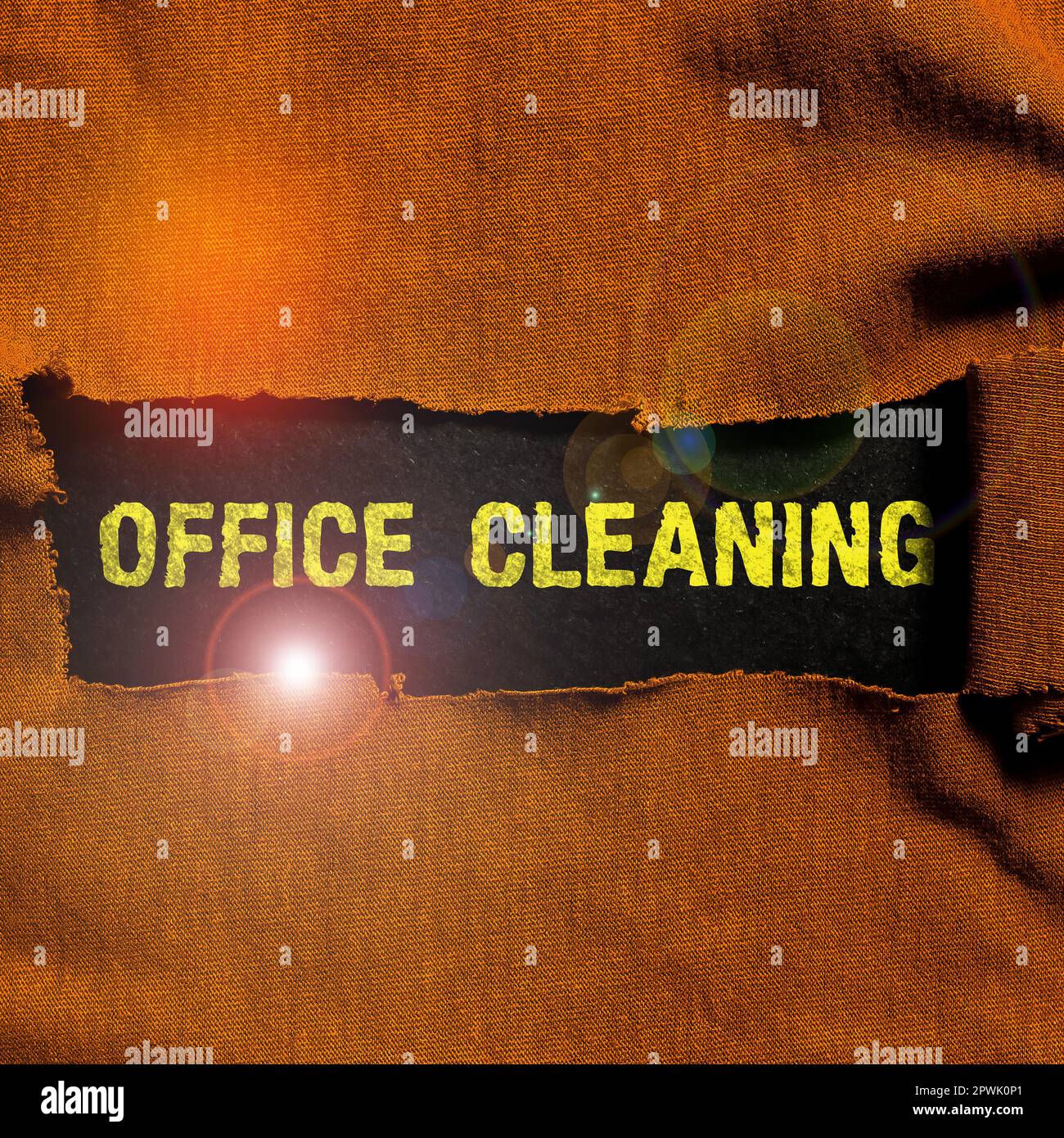 Handwriting text Office Cleaning, Word for the action or process of ...