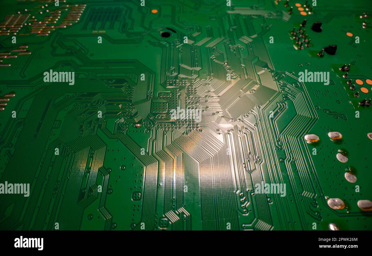 Electronic circuit board technology background. Electronic plate ...