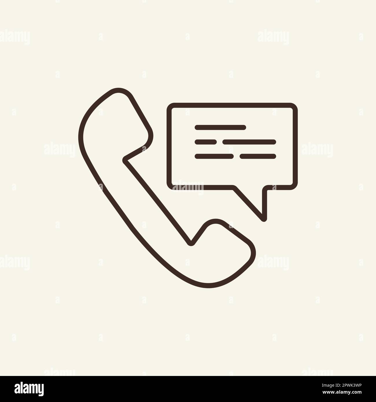 Phone conversation line icon Stock Vector Image & Art - Alamy