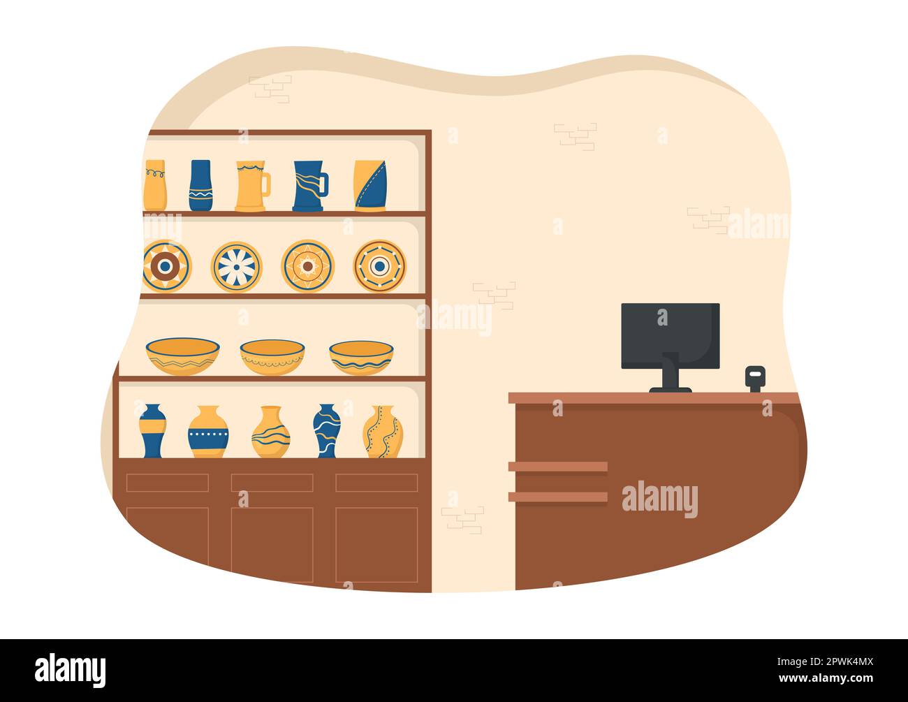 Souvenir Shop with Various the Gifts, Decorative Vases and Jewelry to ...