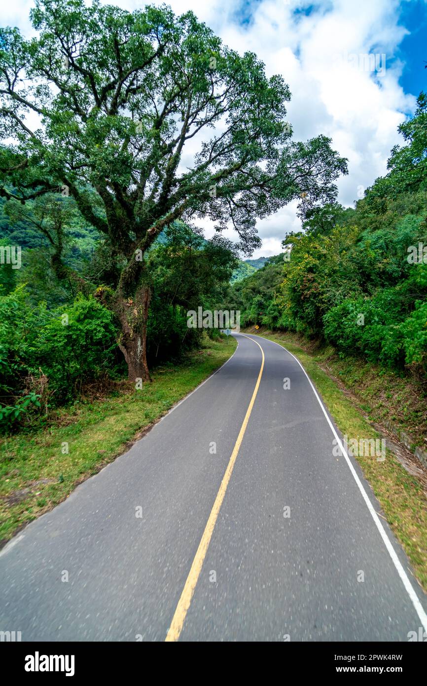 road in a beautiful mountain landscape Stock Photo - Alamy