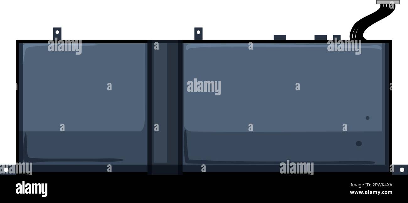 electronic laptop battery cartoon. charge computer, technology notebook ...