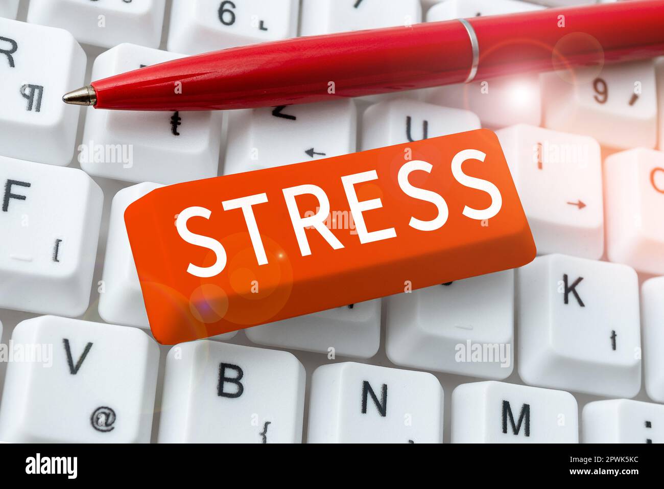 Hand writing sign Stress, Internet Concept a physical chemical or ...