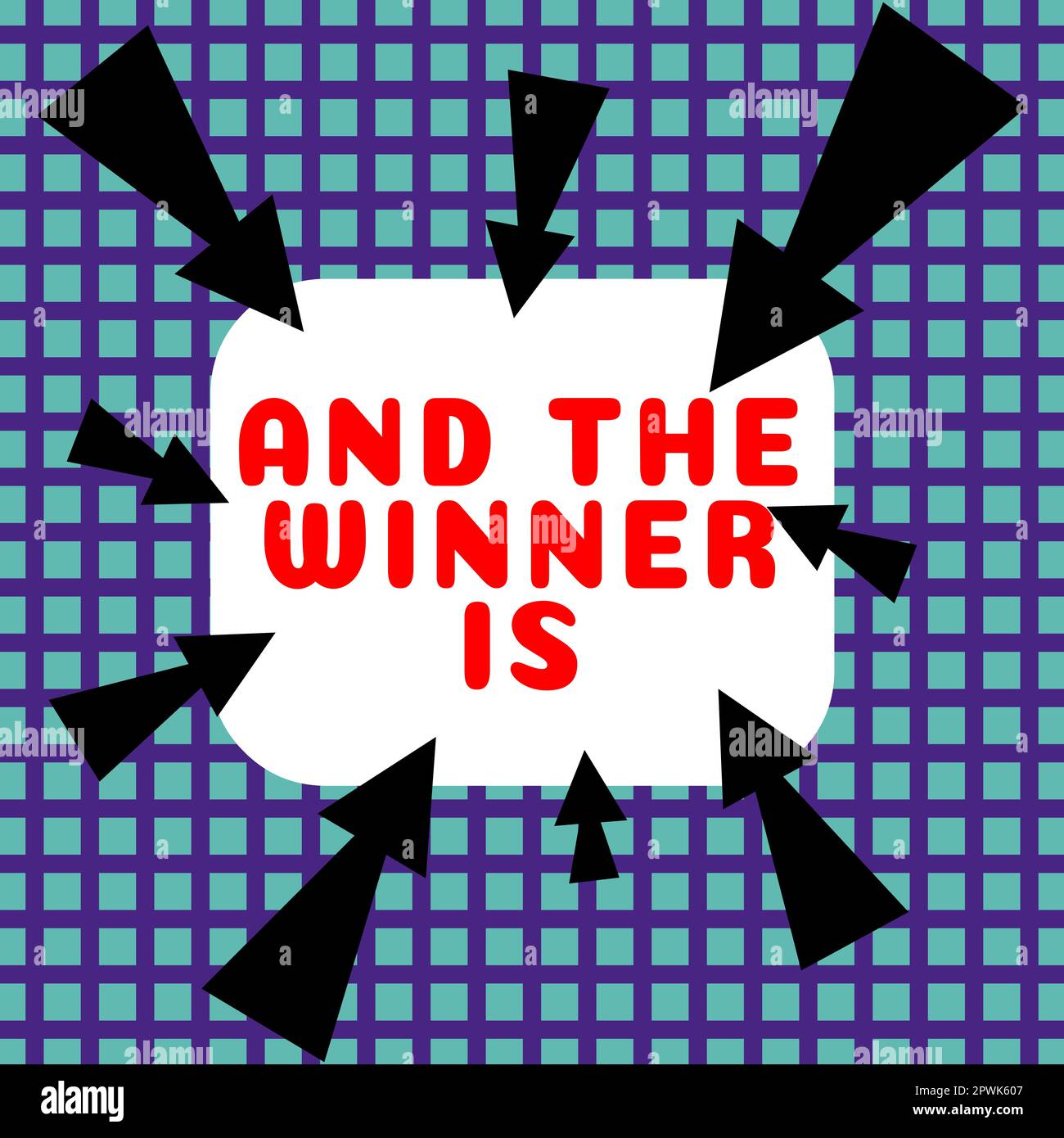 Writing displaying text And The Winner Is, Concept meaning written ...