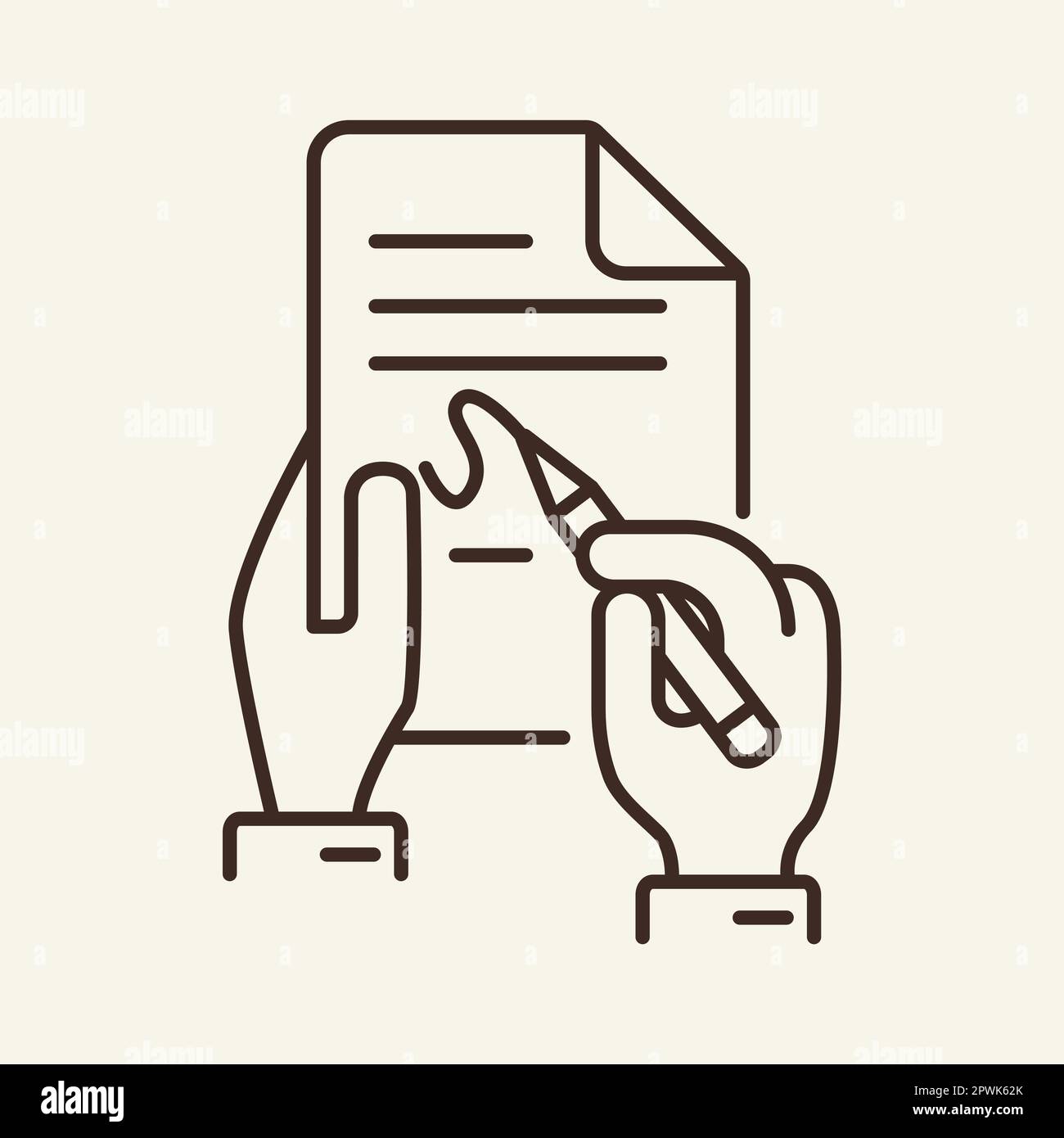 Signing insurance Stock Vector Images - Alamy