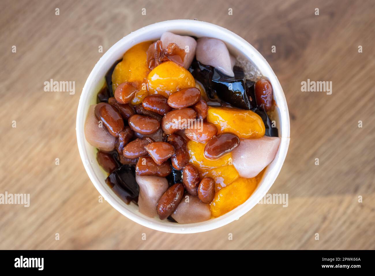 Sweet Taiwanese dessert mixed topping in bowl Stock Photo - Alamy