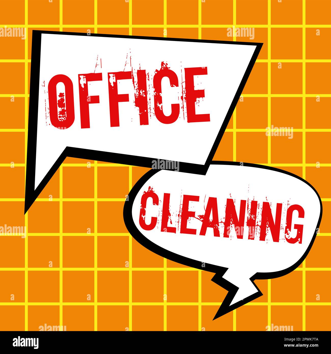 Hand writing sign Office Cleaning, Business concept the action or ...