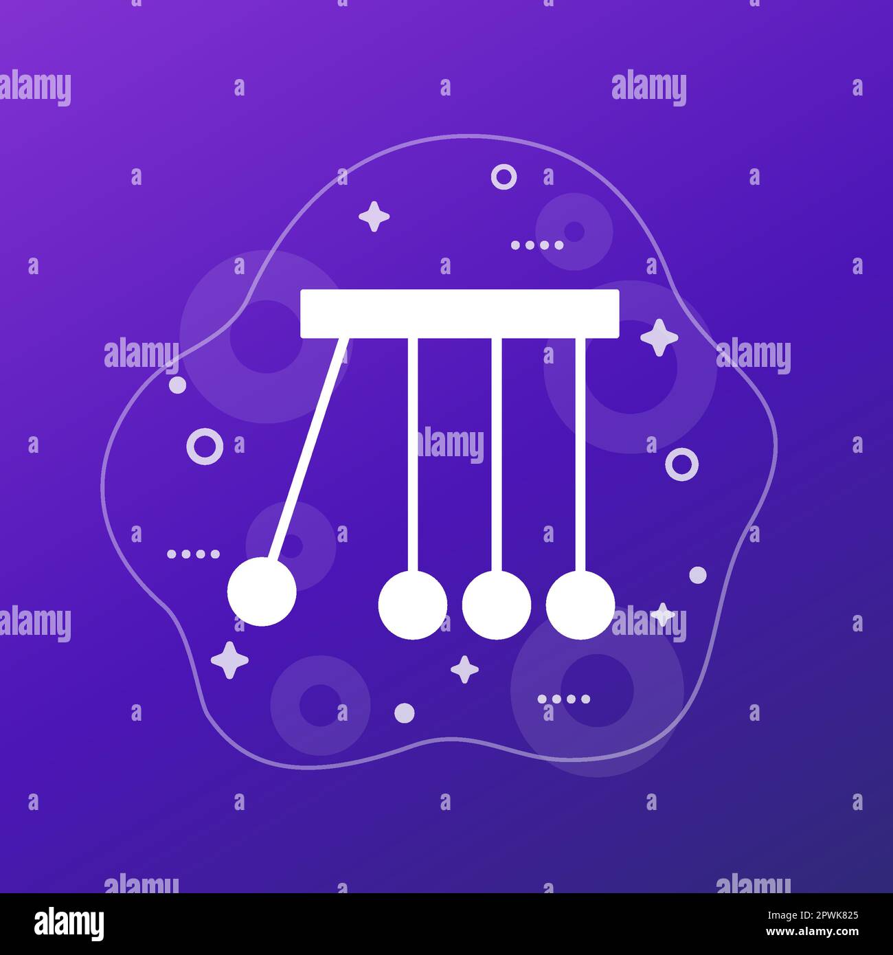 Newtons cradle vector Stock Vector Images - Alamy