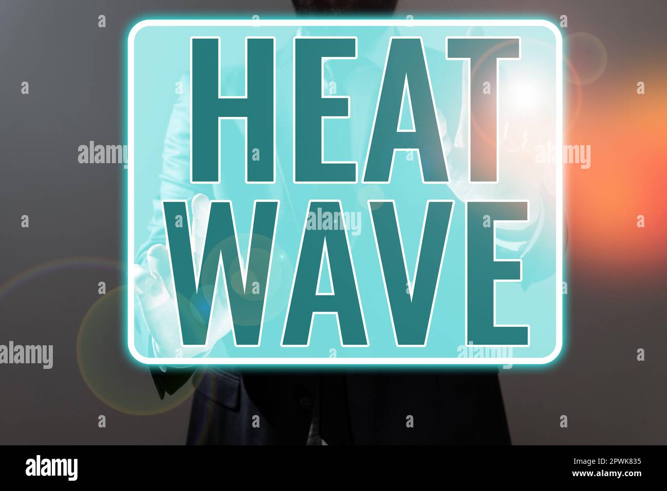 Handwriting text Heat Wave, Concept meaning a prolonged period of ...