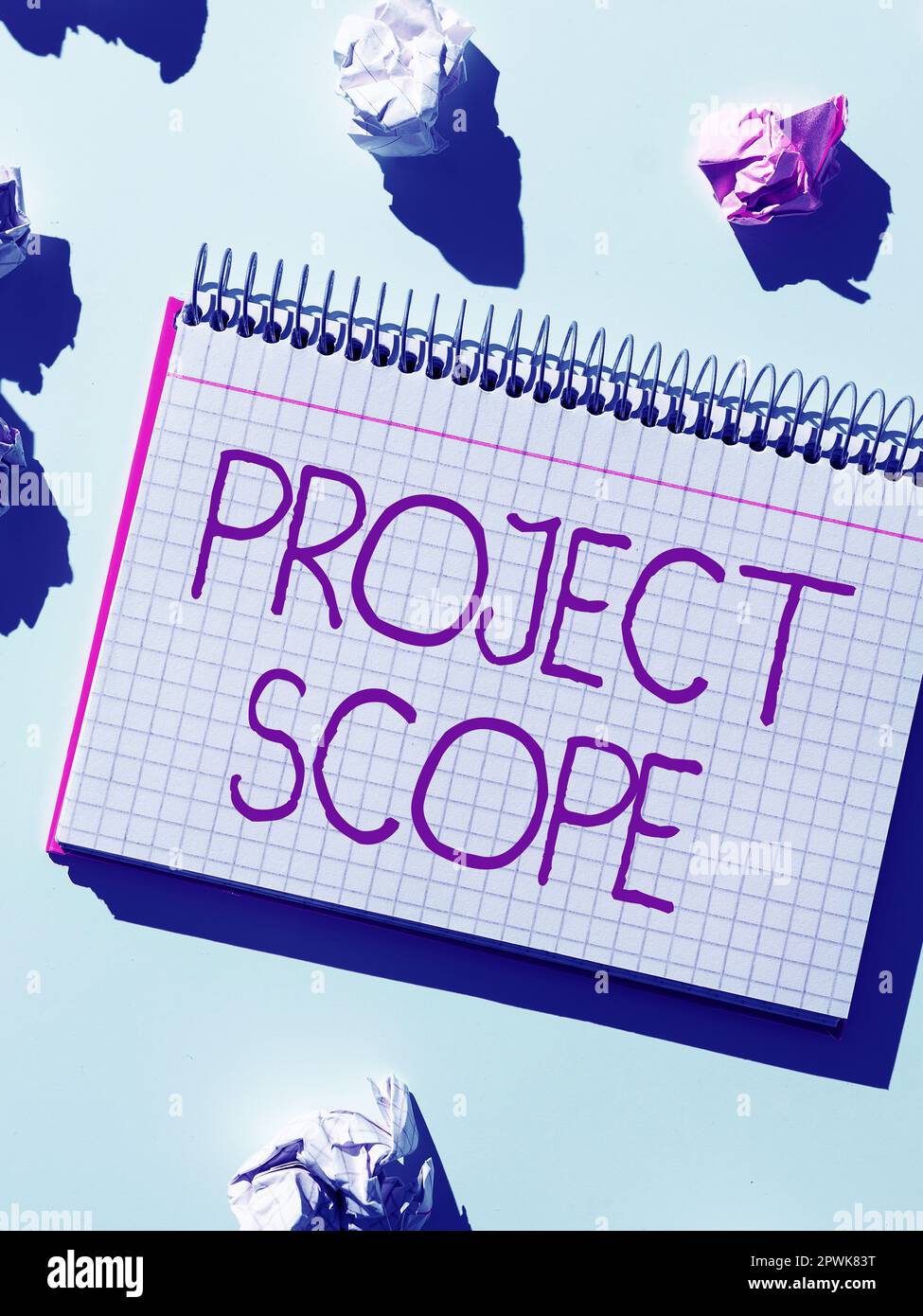 Conceptual Display Project Scope Word For Evaluation Of Work Efforts A