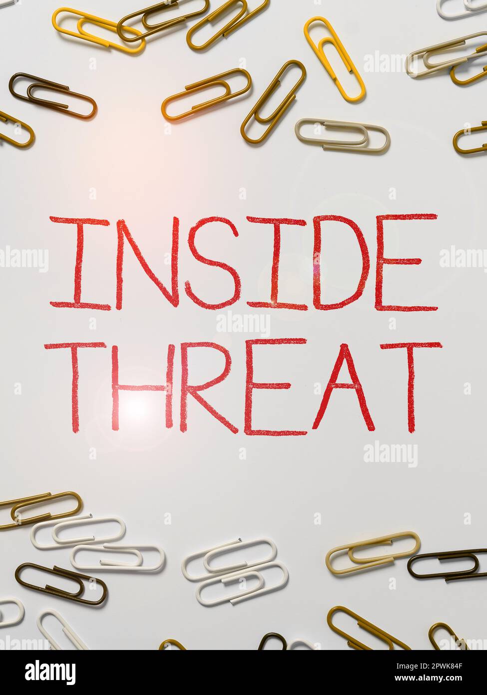Inspiration showing sign Inside Threat, Word Written on Information ...