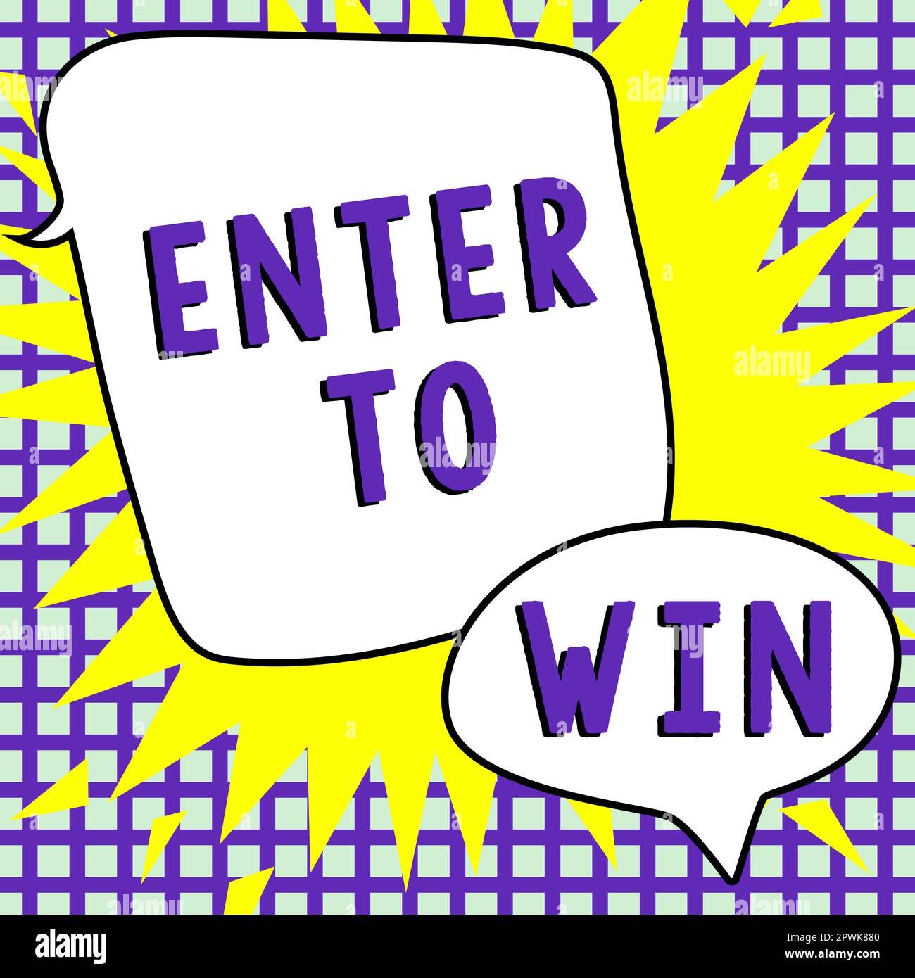 Conceptual display Enter To Win, Business idea exchanging something ...