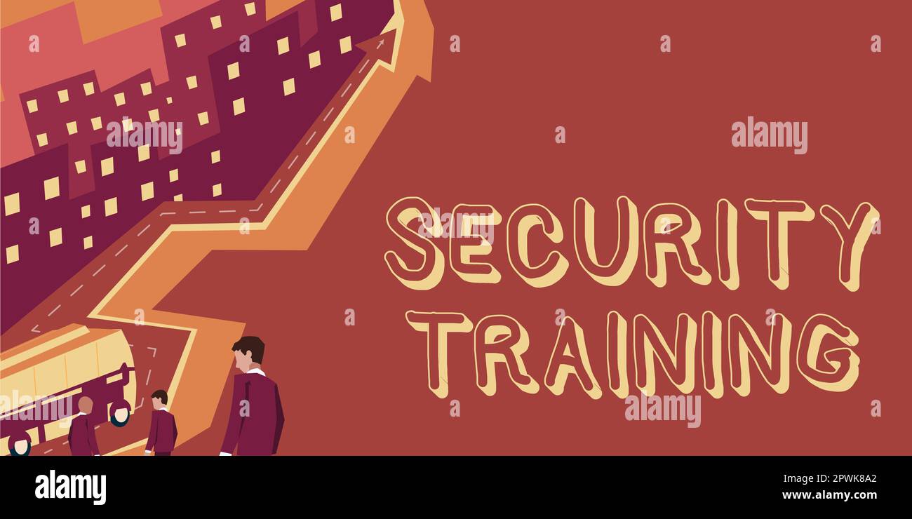 Conceptual caption Security Training, Business showcase providing ...
