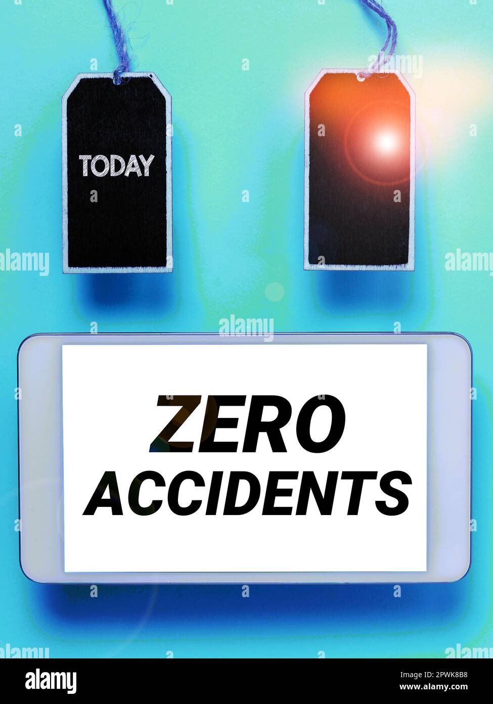 Conceptual display Zero Accidents, Business approach important strategy ...