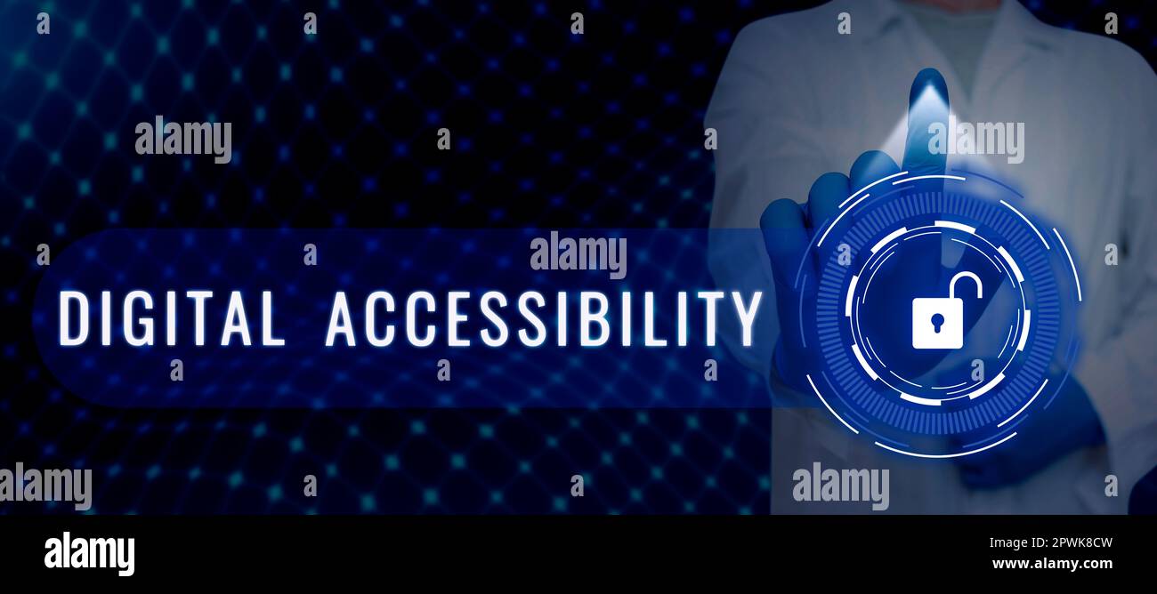 Inspiration showing sign Digital Accessibility, Internet Concept ...