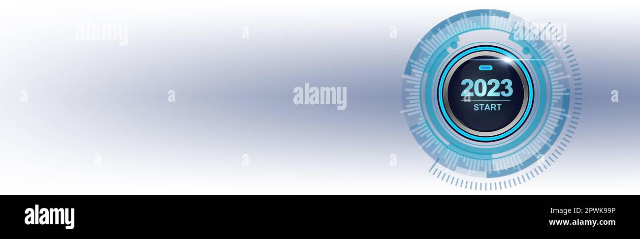 Creative design concept for the new year festival 2023. 3D illustration ...