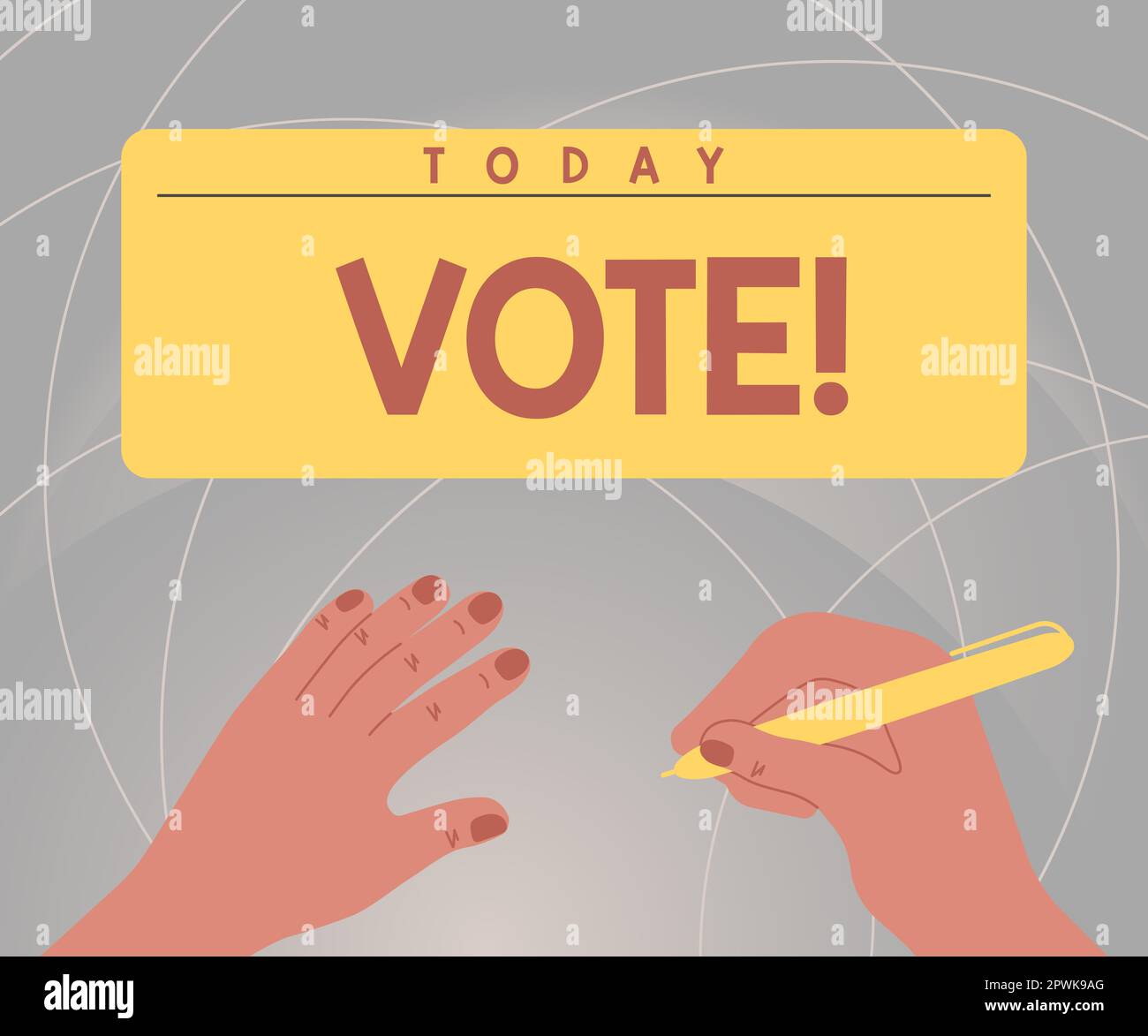 Writing displaying text Vote, Concept meaning formal indication choice ...