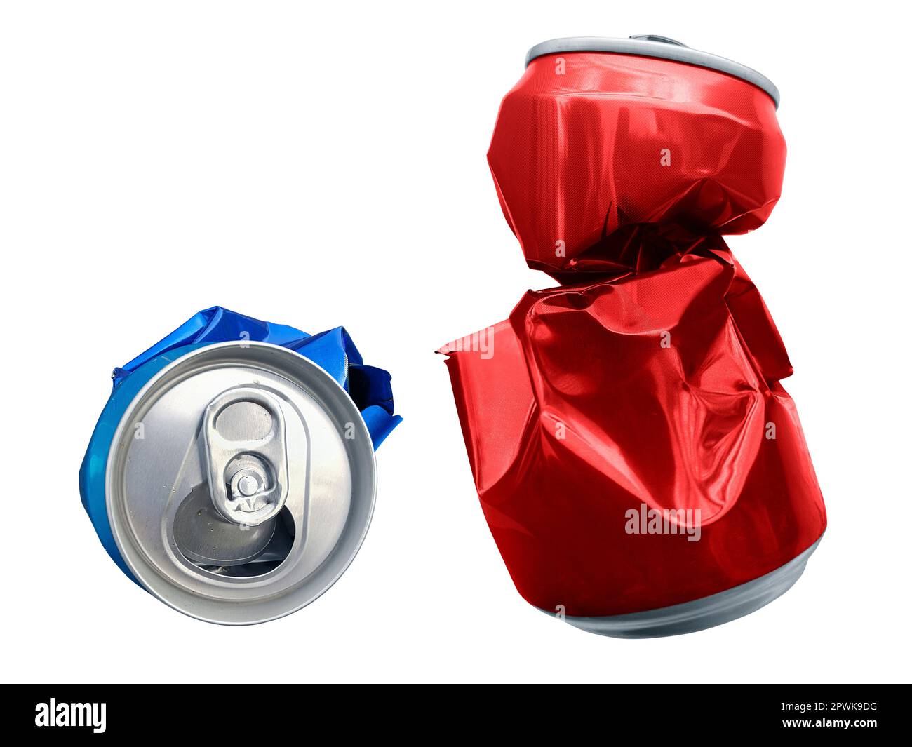 Compressed cans isolated on a white background Stock Photo - Alamy
